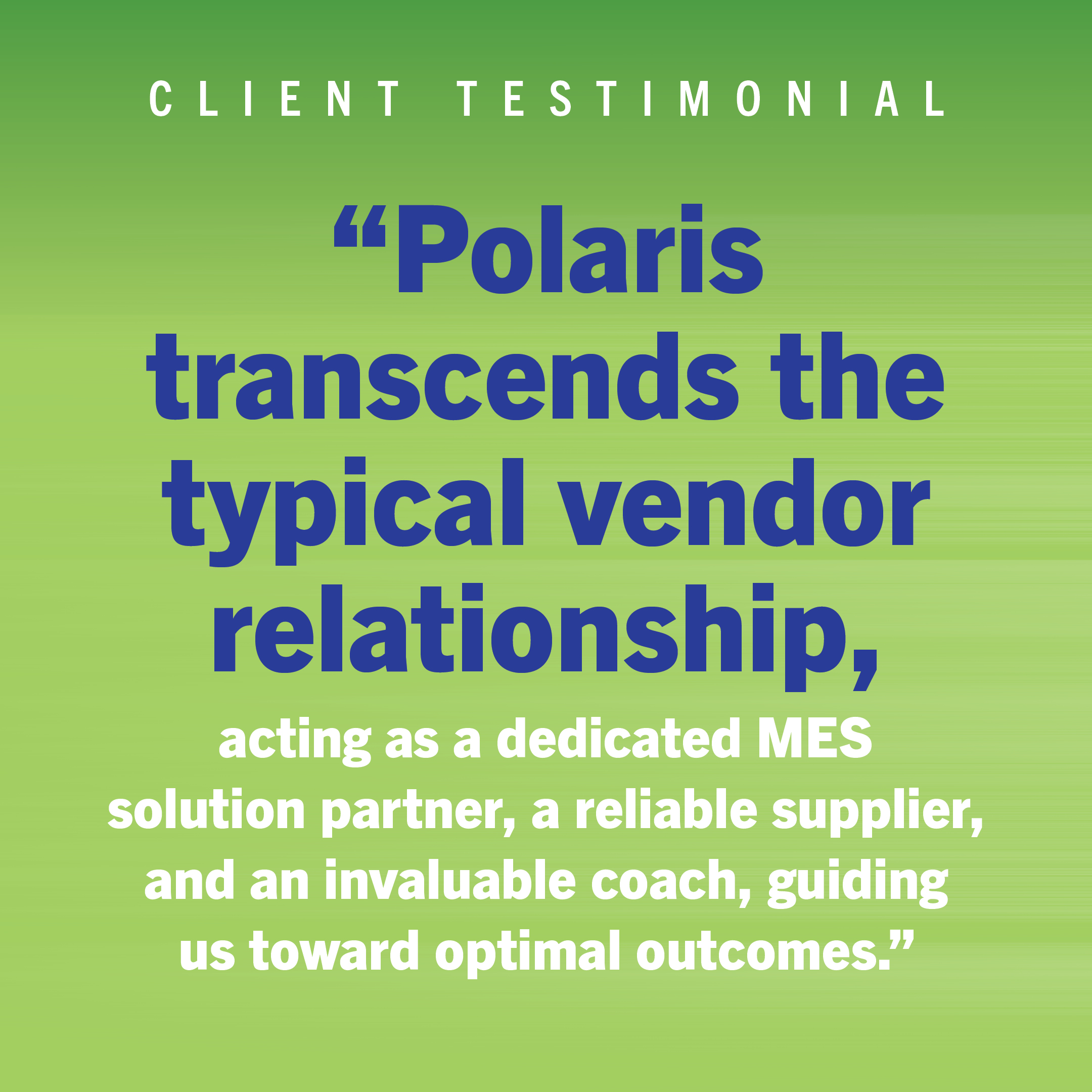 MES success spotlight | Polaris Automation